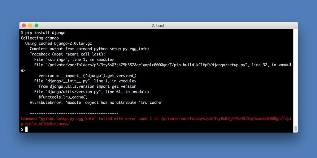 Solved Attributeerror When Installing Django Considerate Code